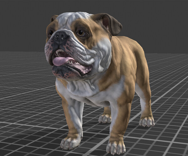 ArtStation - Dog - Bulldog | Game Assets