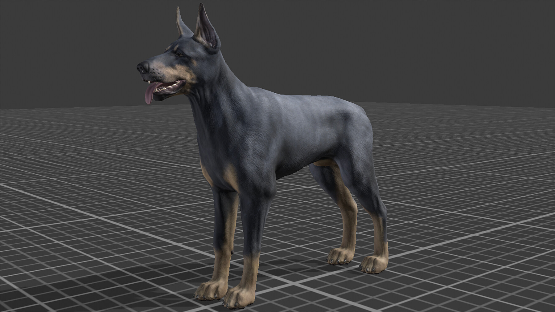 ArtStation - Dog - Doberman | Game Assets
