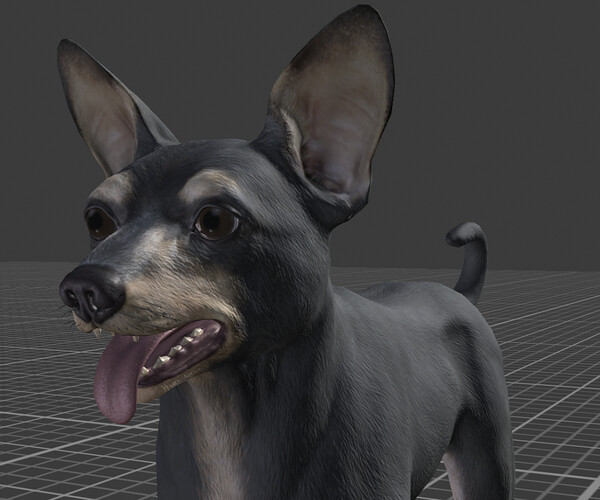 ArtStation - Dog - Toy Terrier | Game Assets