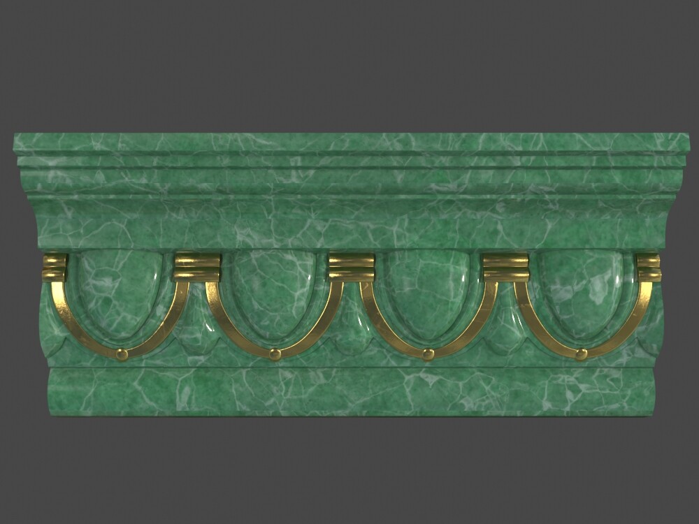 ArtStation - Textured Middle Poly Cornices-Collection 2 - 10 pieces ...