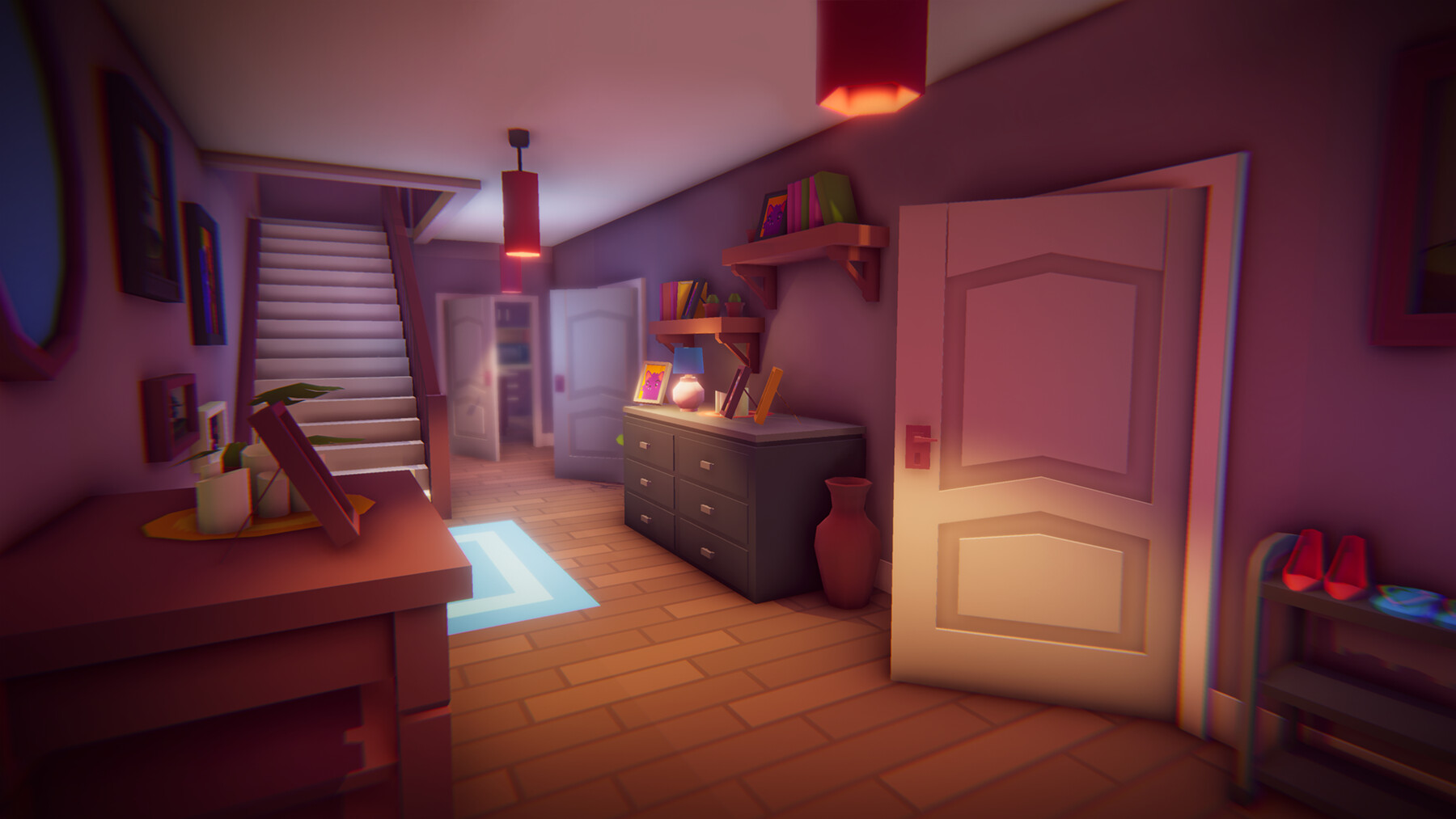 ArtStation - Low Poly House Interior | Game Assets