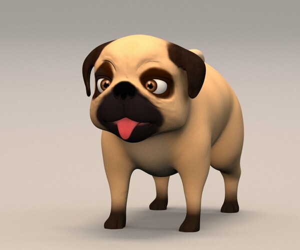 ArtStation - cartoon pug | Game Assets