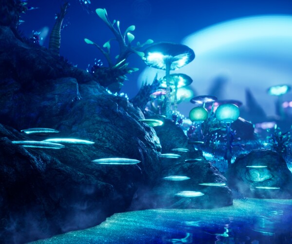 ArtStation - Alien Planet Fantasy Environment - Swamp Plants UE4 | Game ...