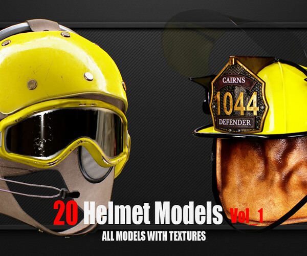 ArtStation - 20 Helmet Models with Textures vol1( ready for Game ...