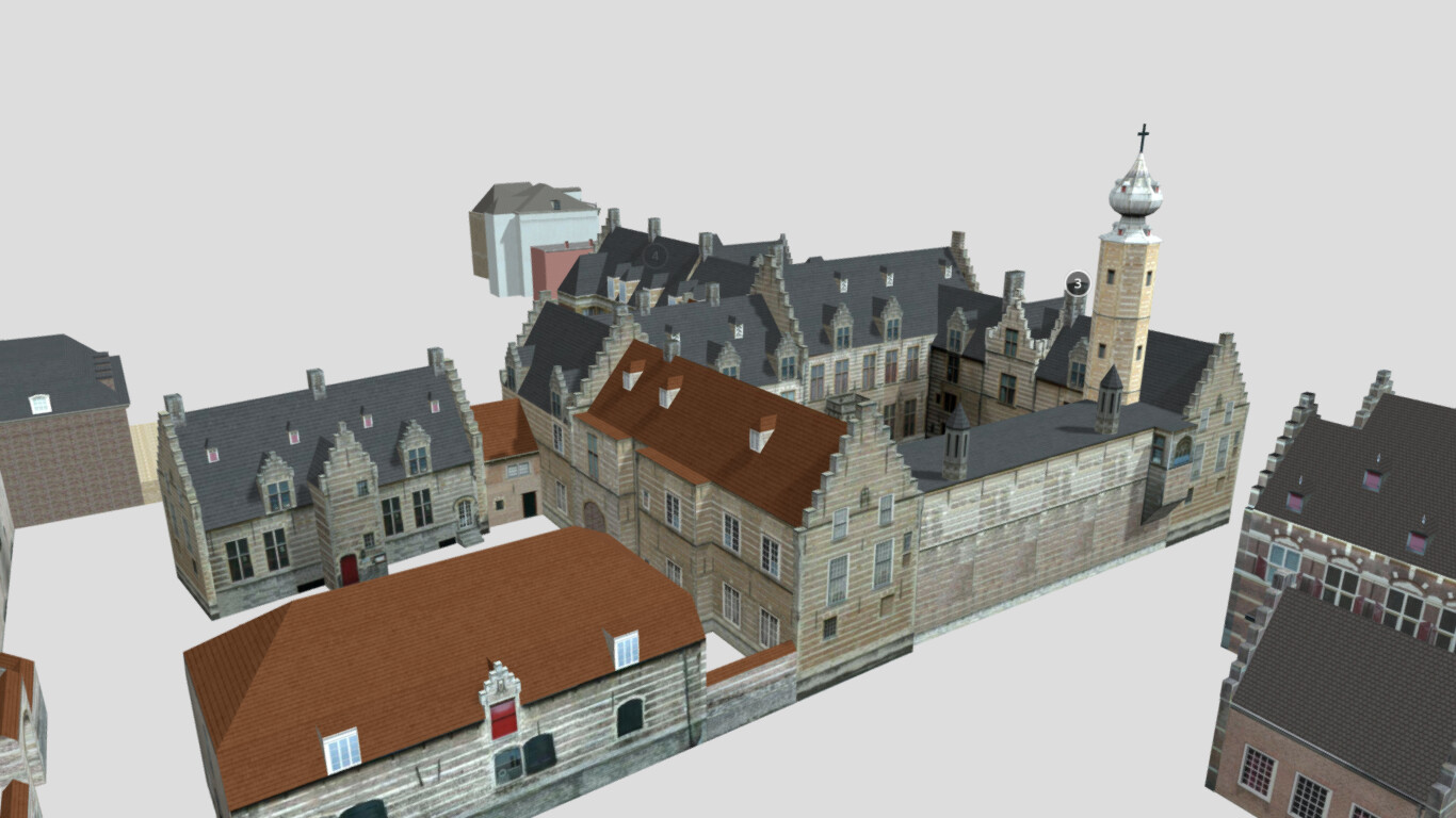 ArtStation - 10 IN 1 EUROPEAN BUILDING GAME READY 3D MODEL | Game Assets