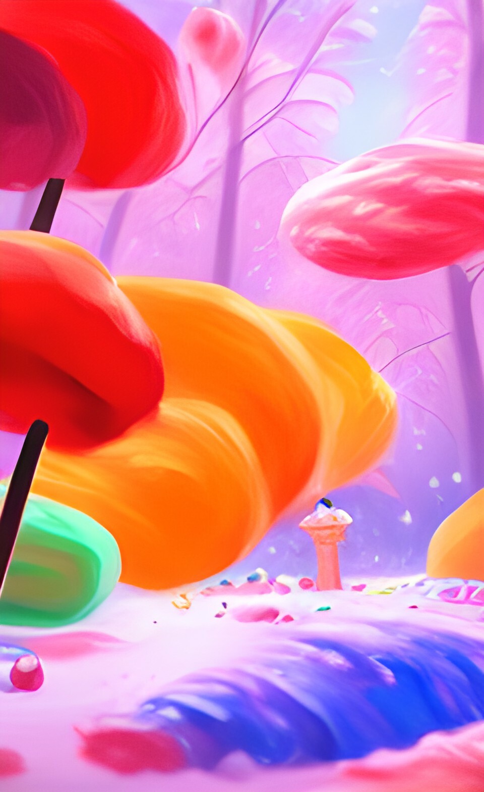 ArtStation - Candy Sweet Forest painting | Game Assets
