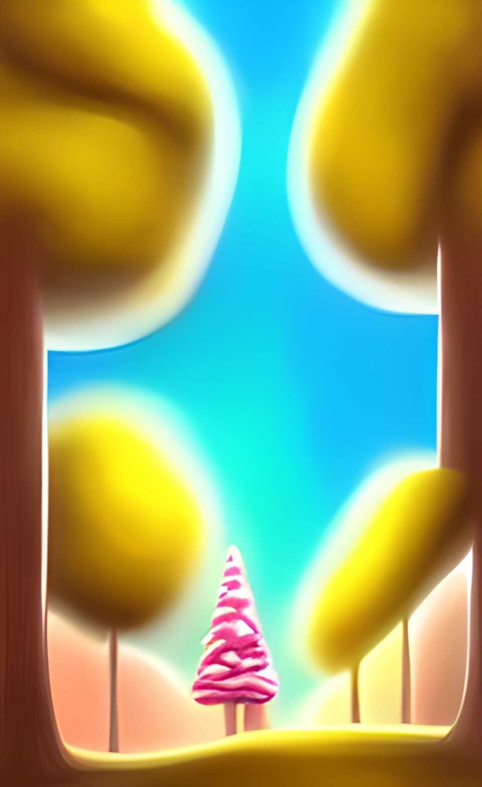 ArtStation - Candy Sweet Forest painting | Game Assets