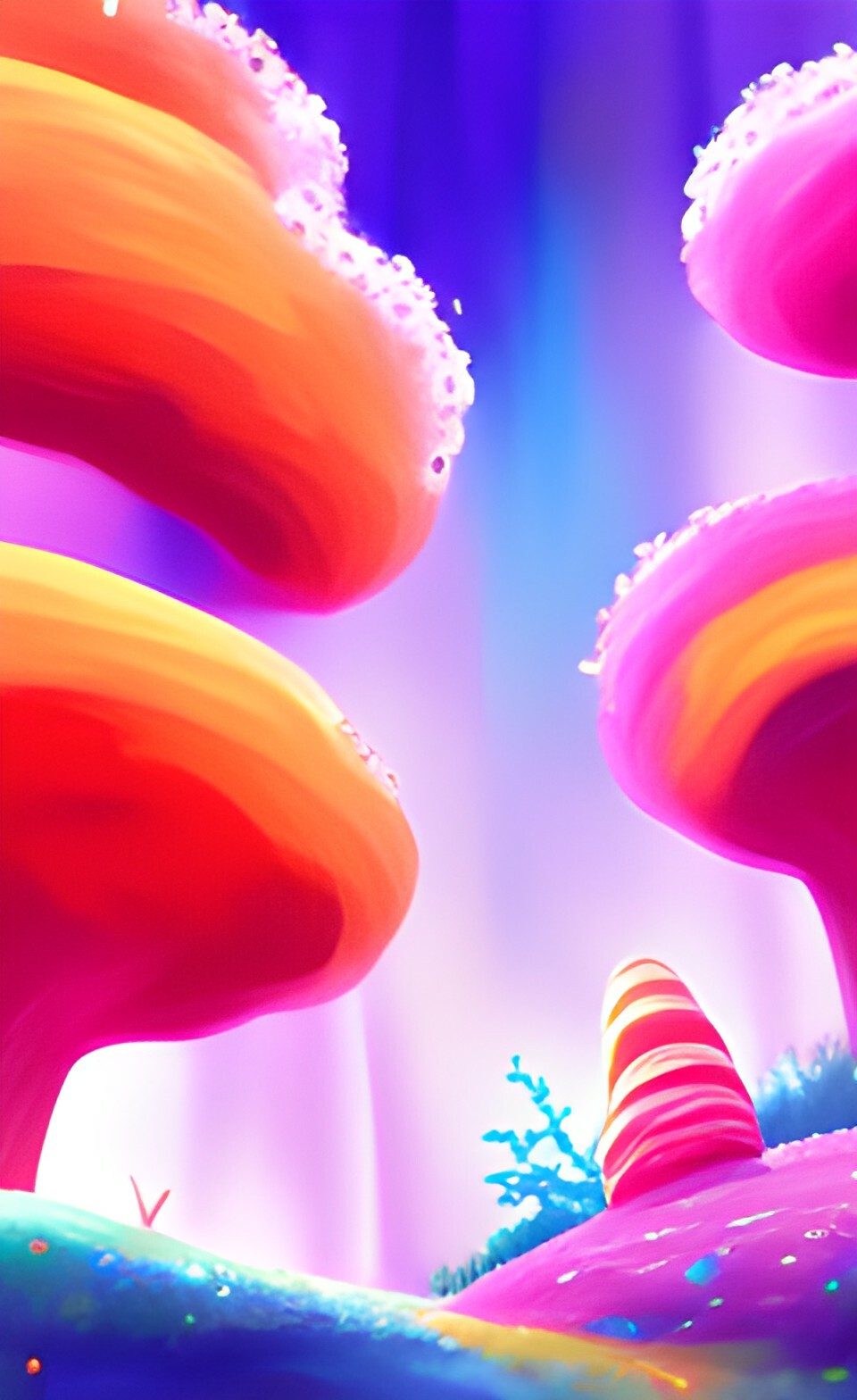 ArtStation - Candy Sweet Forest painting | Game Assets