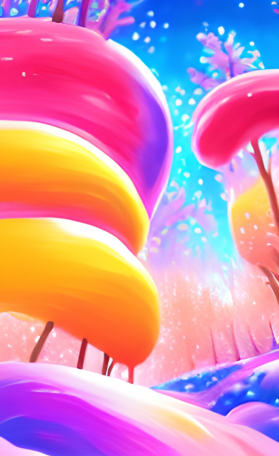 ArtStation - Candy Sweet Forest painting | Game Assets