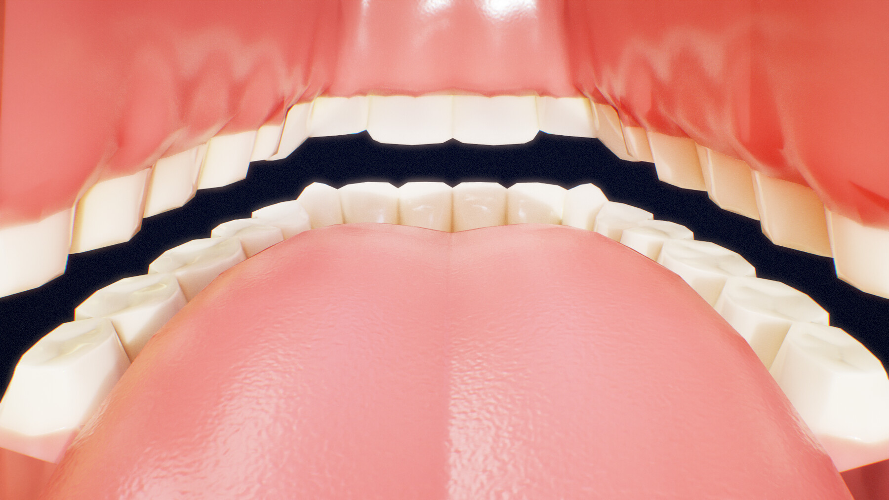 ArtStation - Semi-realistic Stylized Teeth (Game Ready, PBR, 4k, Low ...