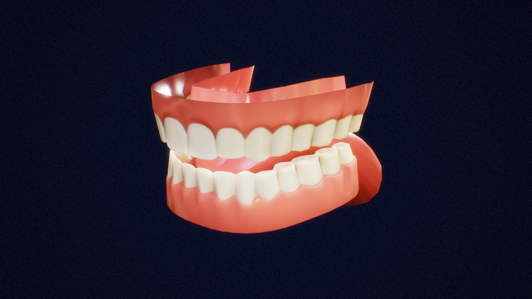 ArtStation - Semi-realistic Stylized Teeth (Game Ready, PBR, 4k, Low ...