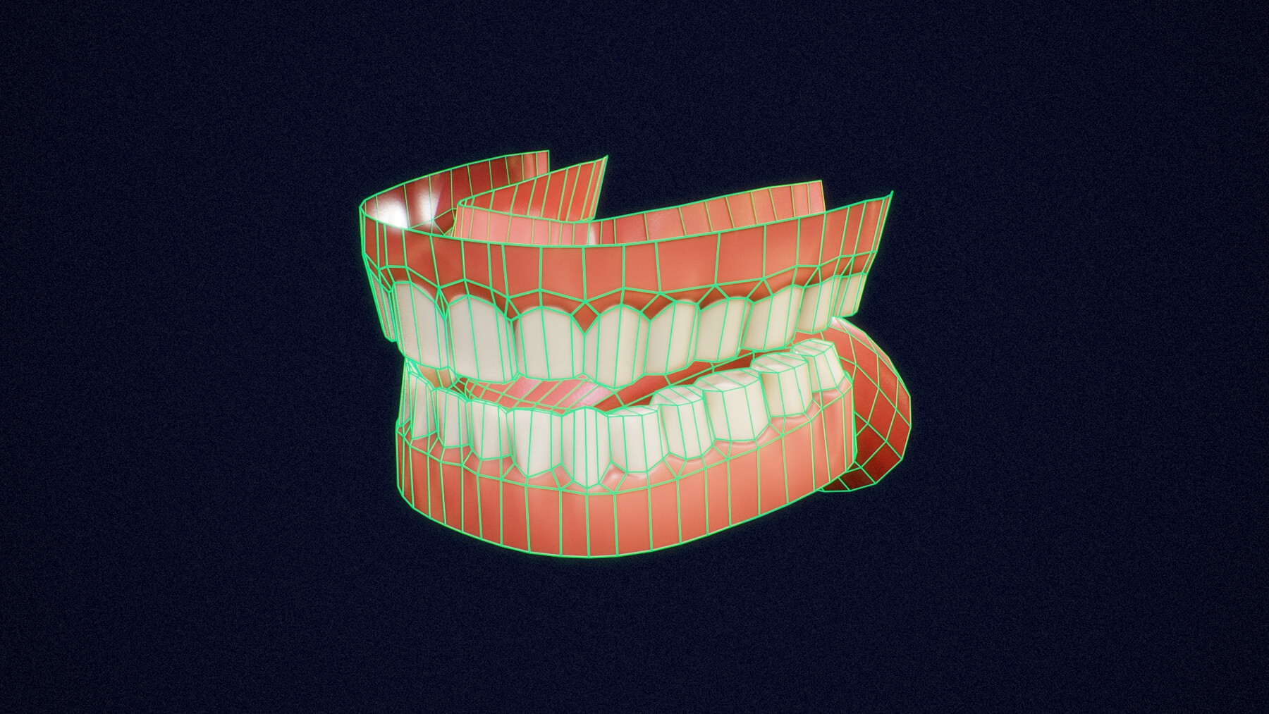 ArtStation - Semi-realistic Stylized Teeth (Game Ready, PBR, 4k, Low ...