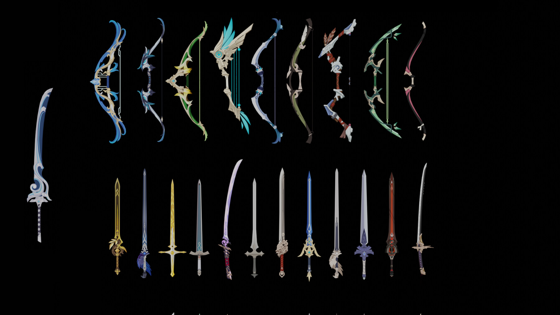 ArtStation - 120 IN 1 WEAPONS PACK GAME READY 3D MODEL | Game Assets