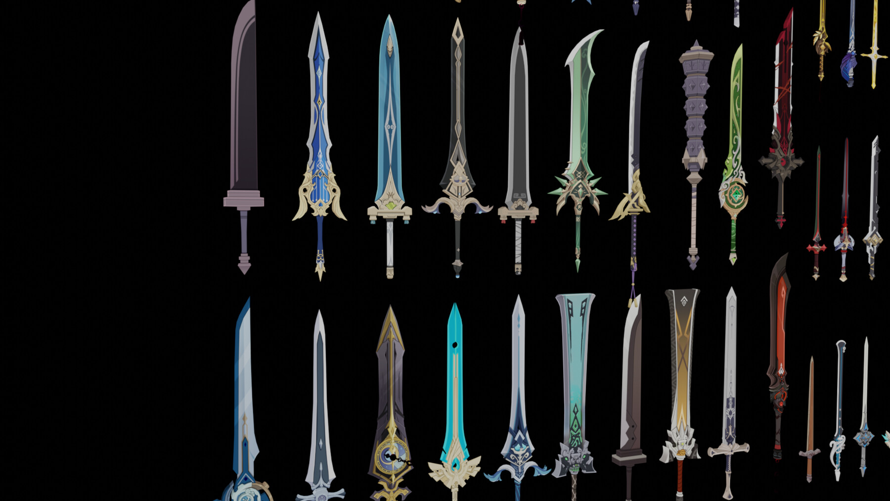 ArtStation - 120 IN 1 WEAPONS PACK GAME READY 3D MODEL | Game Assets