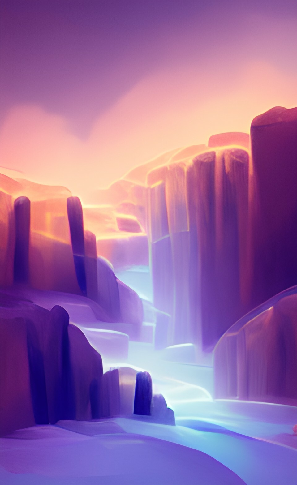 ArtStation - Ice Rock Background for mobile game 1k jpg collection ...