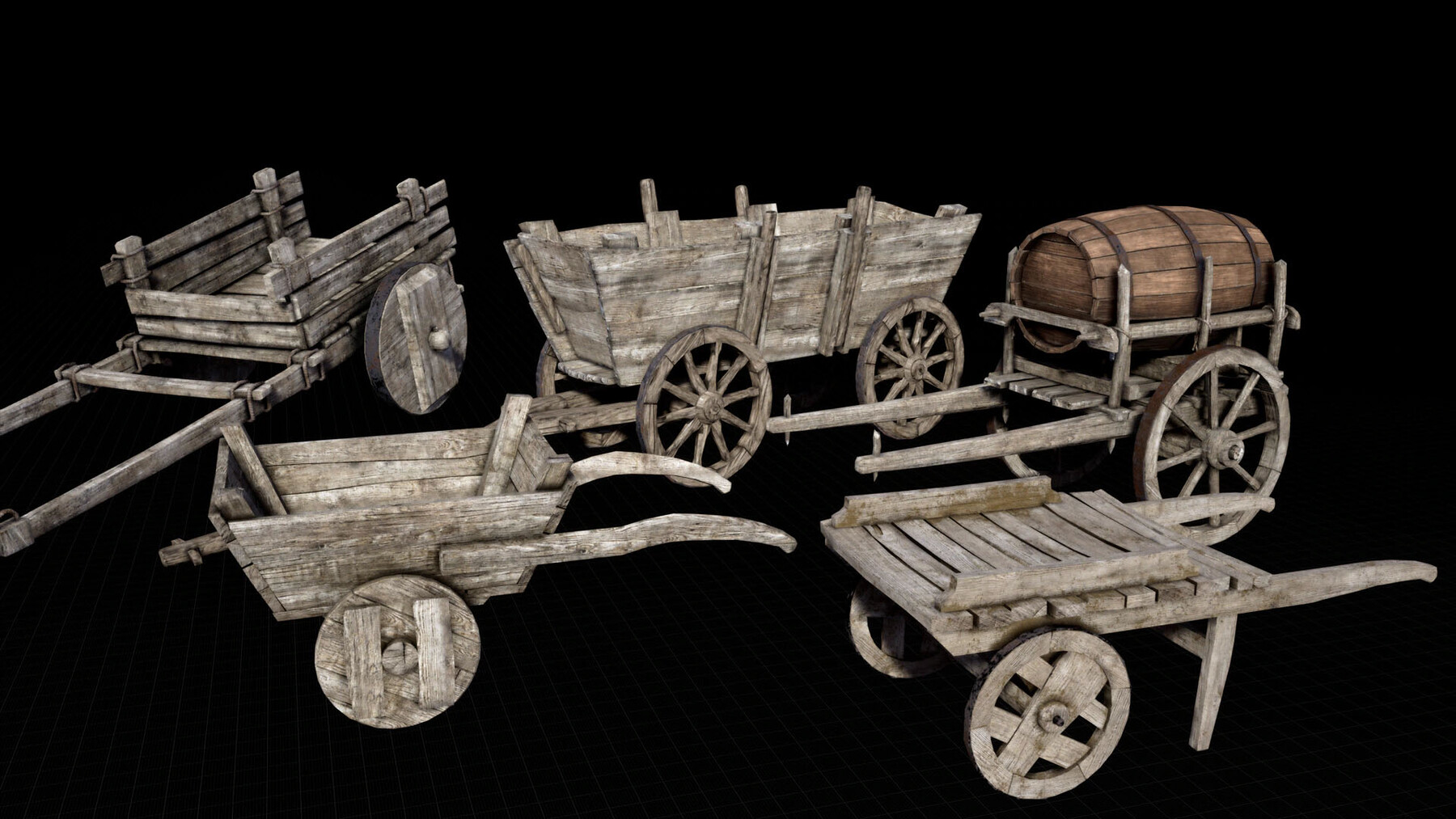 ArtStation - Medieval Town Props FBX | Resources