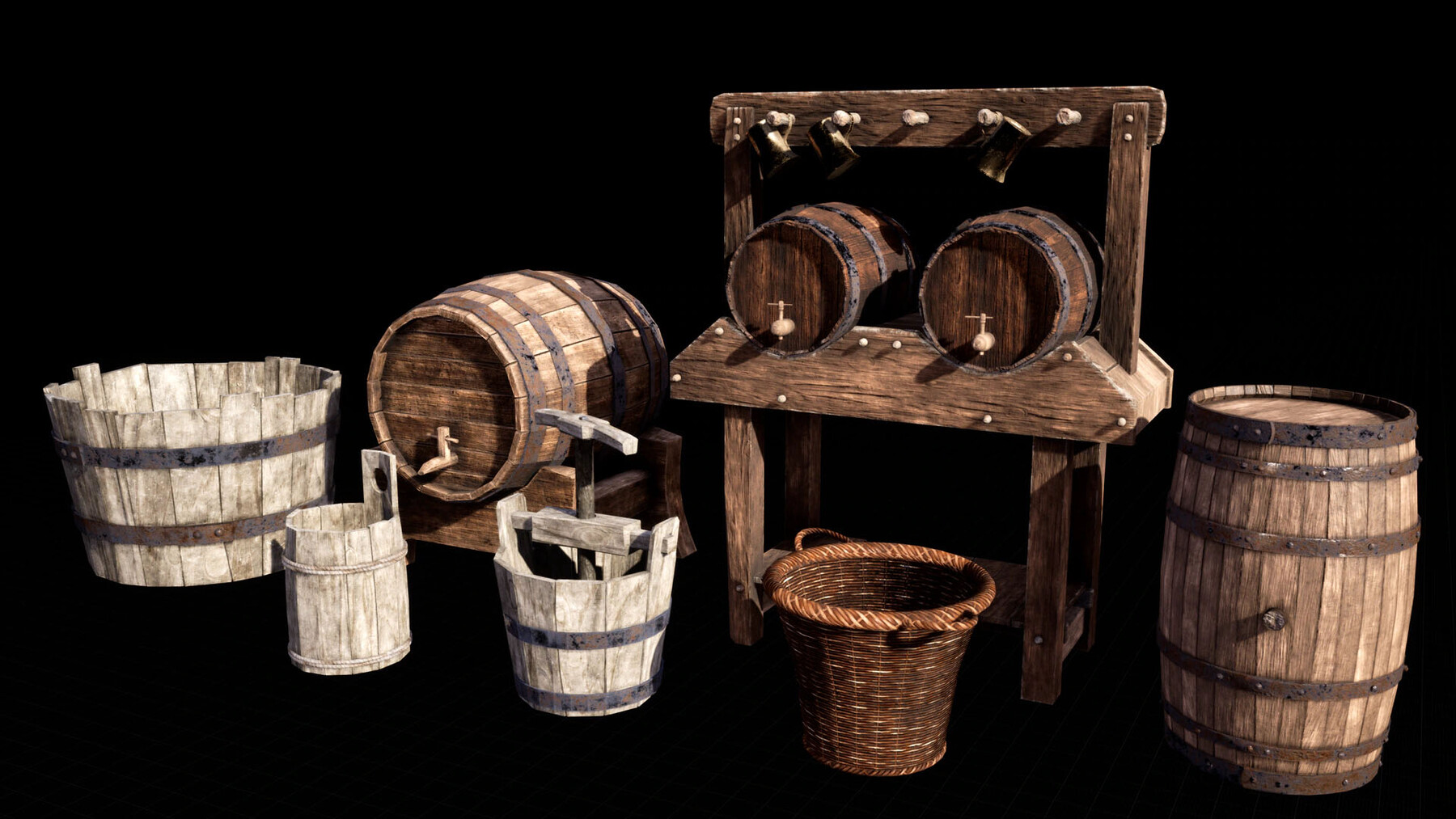 ArtStation - Medieval Town Props FBX | Resources