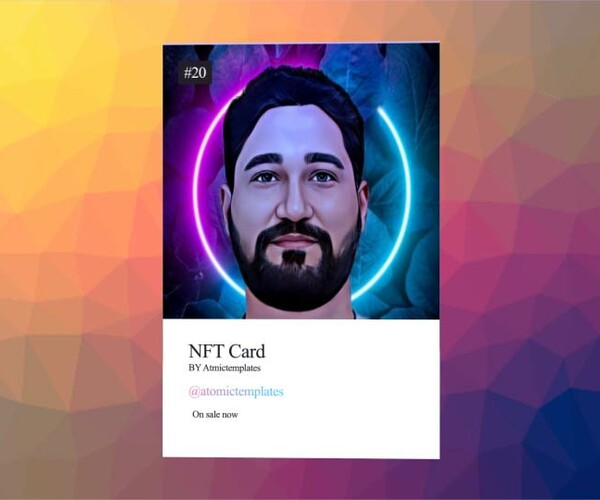 ArtStation - 3D NFT Trading card template | Resources
