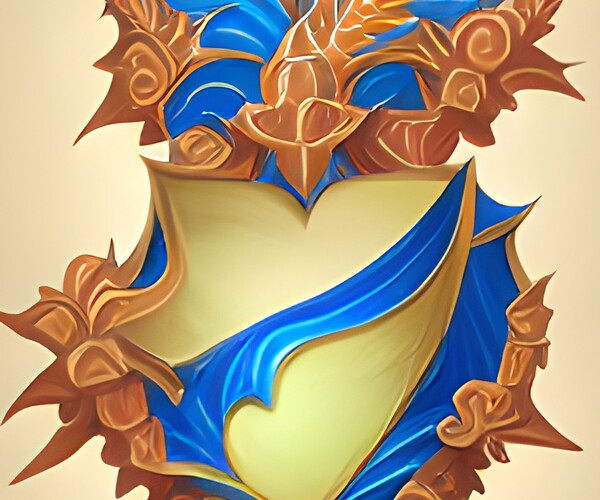 ArtStation - Shield fantasy epic legends game icon Stylized digital ...