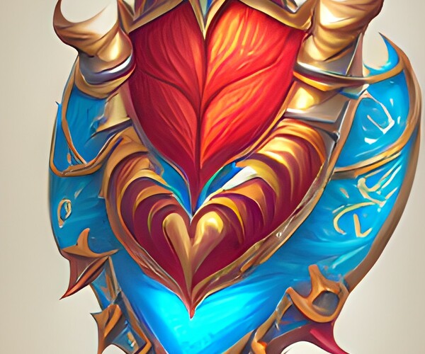 ArtStation - Shield fantasy epic legends game icon Stylized digital ...