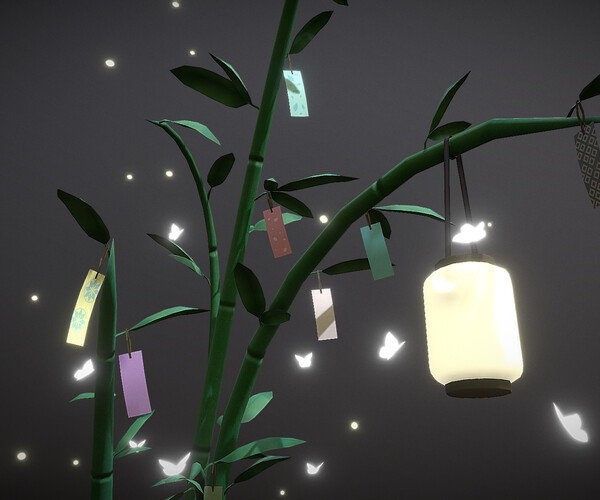 ArtStation - Japanese Wish Tree | Game Assets