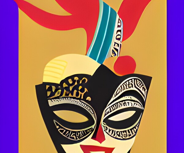 ArtStation - Mask Carnaval Rio 1k image jpg collection pack | Artworks