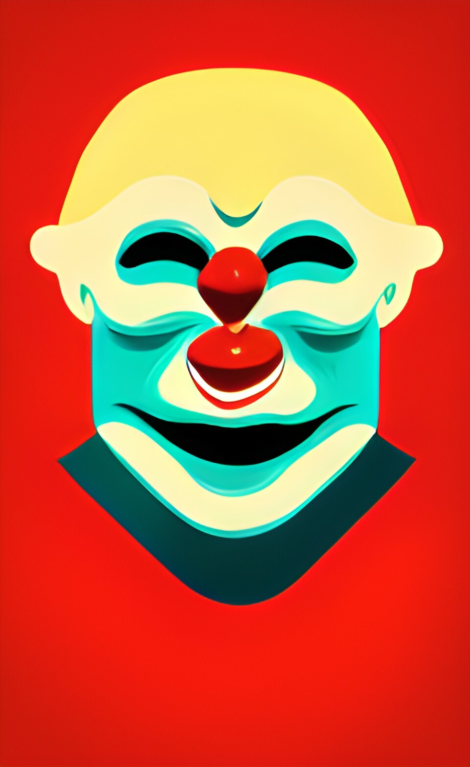 ArtStation - Mask Clown digital illustration 1K image pack | Artworks