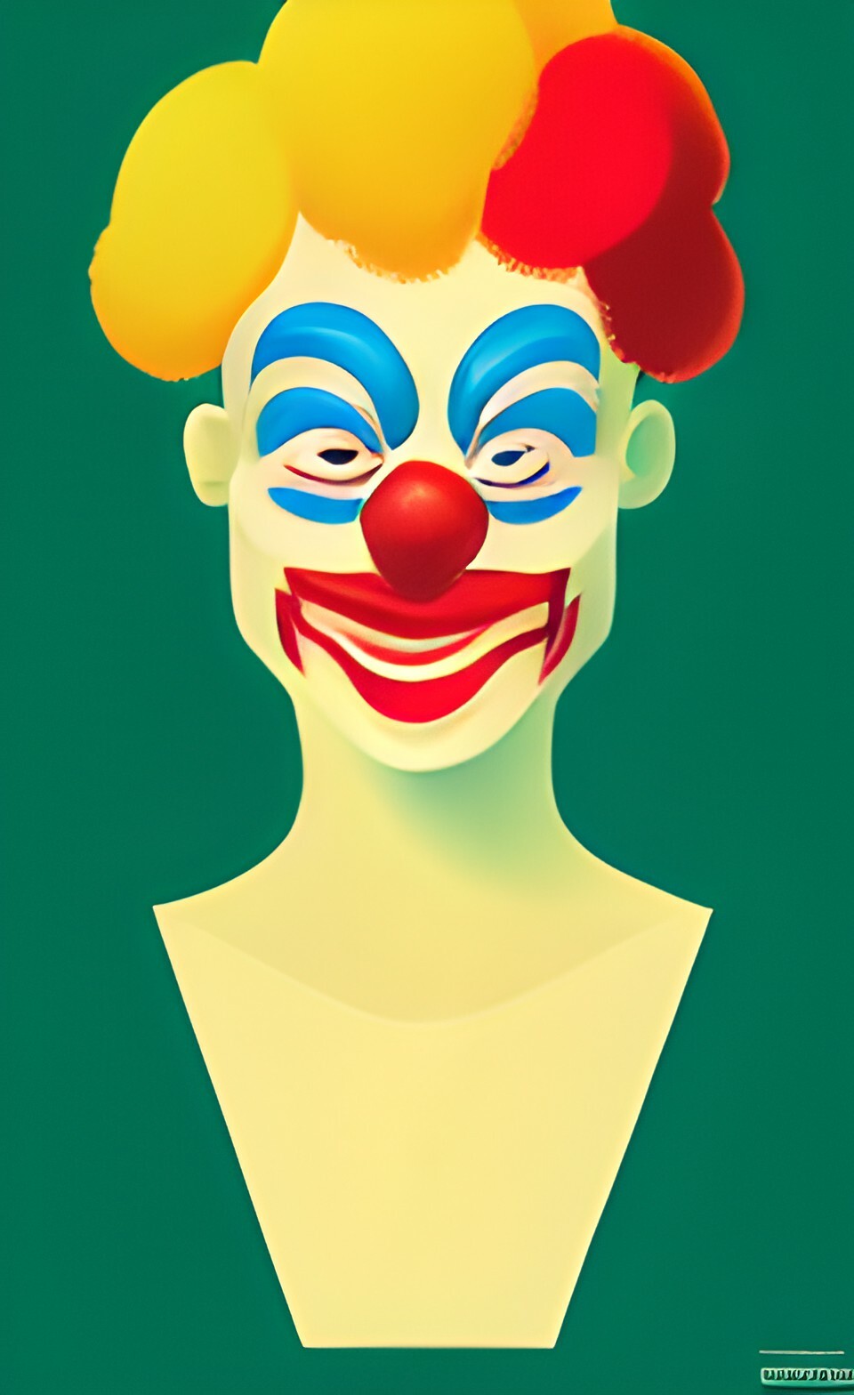 ArtStation - Mask Clown digital illustration 1K image pack | Artworks