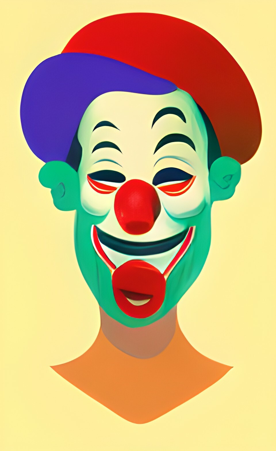 ArtStation - Mask Clown digital illustration 1K image pack | Artworks