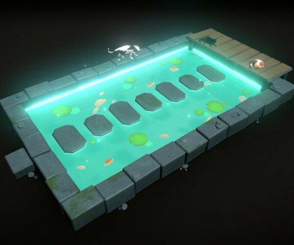 ArtStation - Japanese Pond | Game Assets