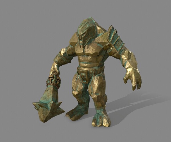 ArtStation - gold monster | Game Assets