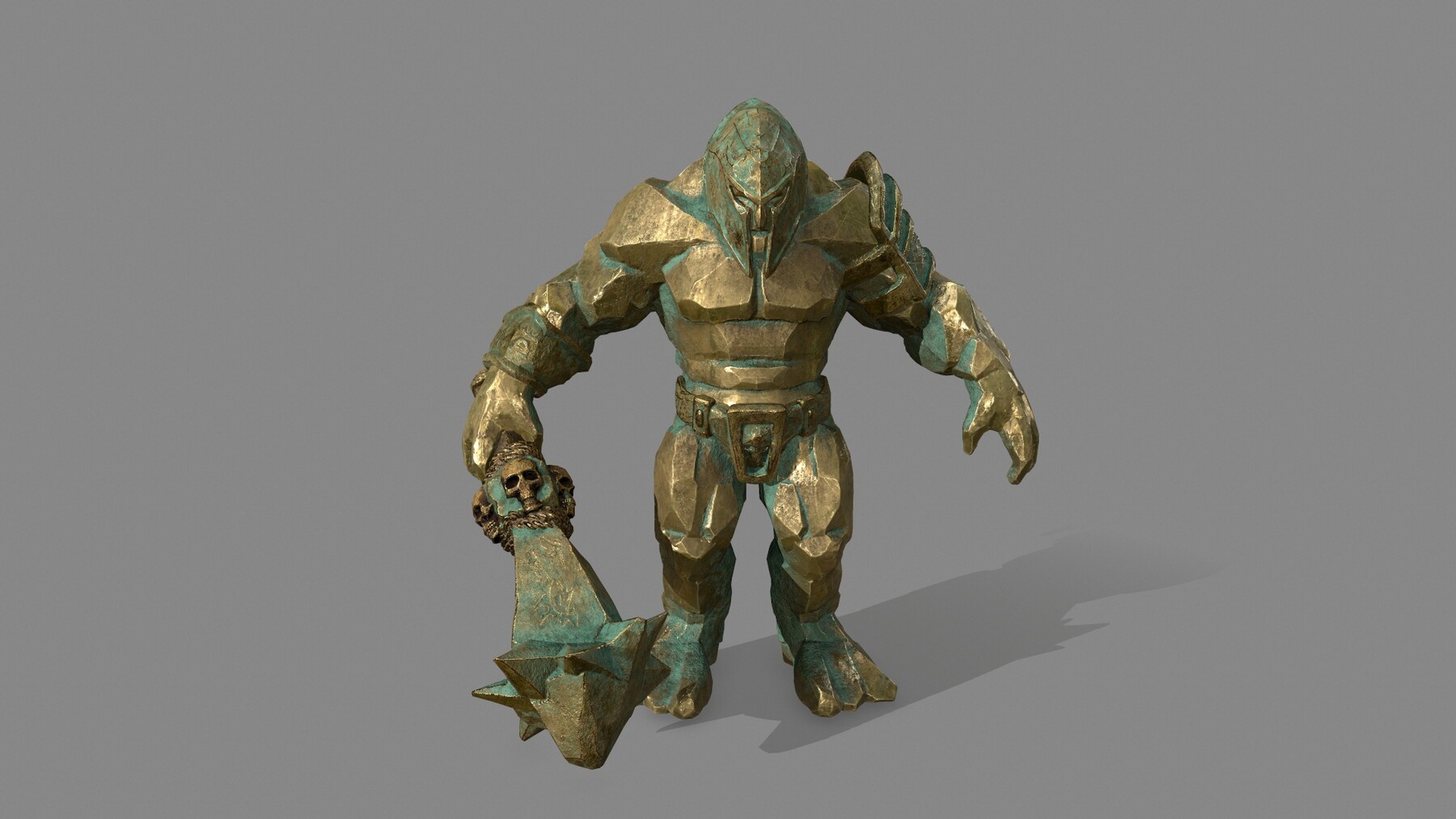 ArtStation - gold monster | Game Assets