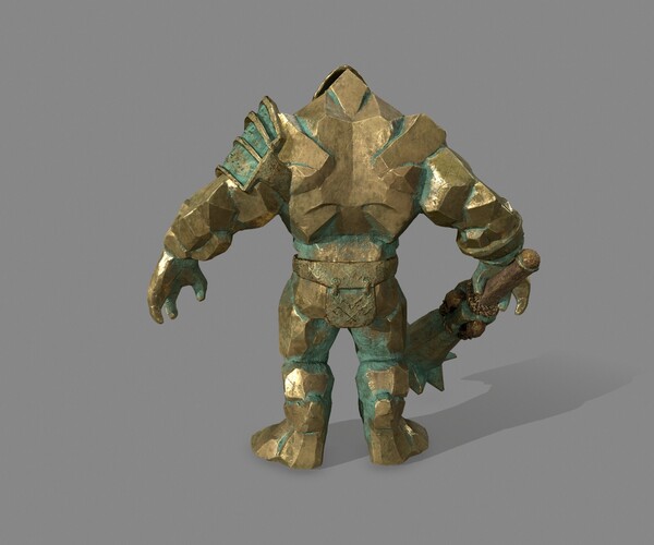 ArtStation - gold monster | Game Assets