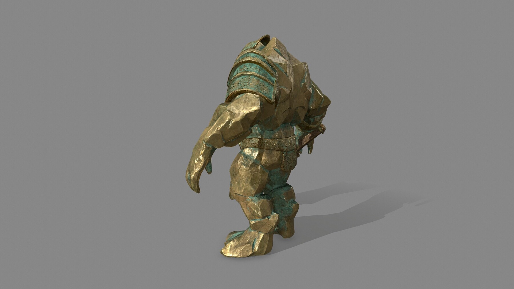 ArtStation - gold monster | Game Assets