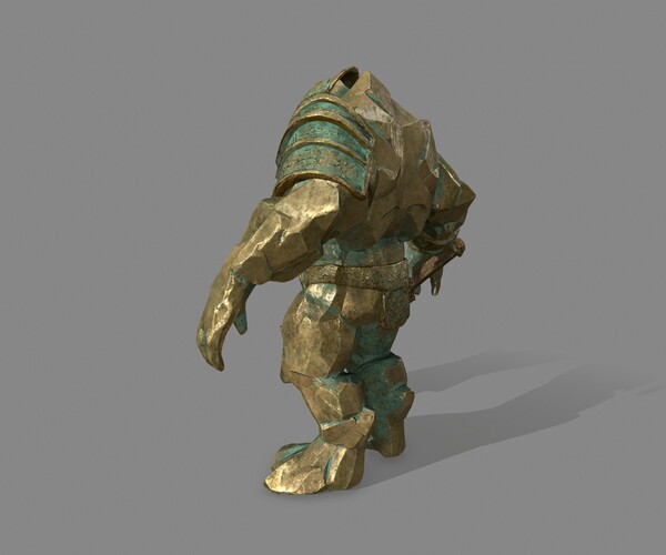 ArtStation - gold monster | Game Assets
