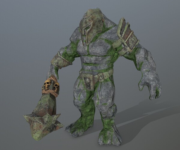ArtStation - rock monster | Game Assets