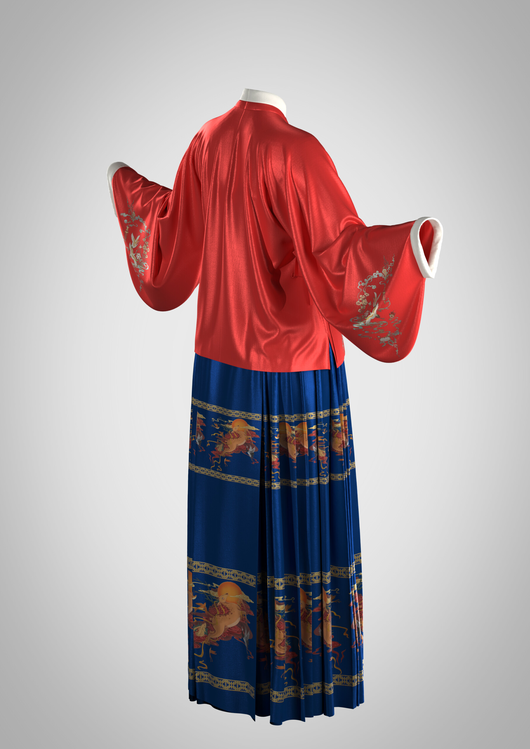ArtStation - Chinese Ming Dynasty Costume-吉祥 | Game Assets