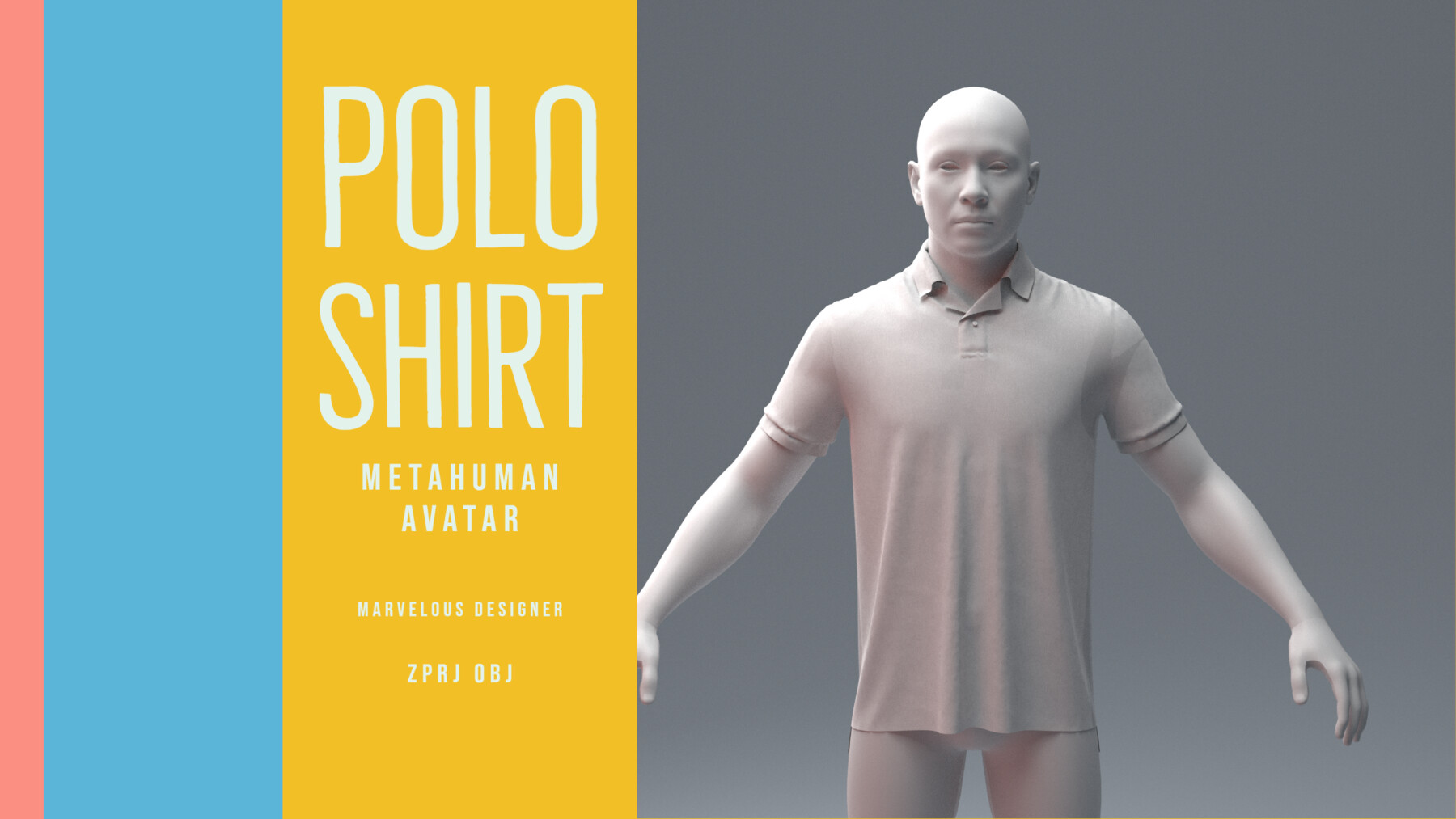 ArtStation - Metahuman Polo Shirt | Game Assets