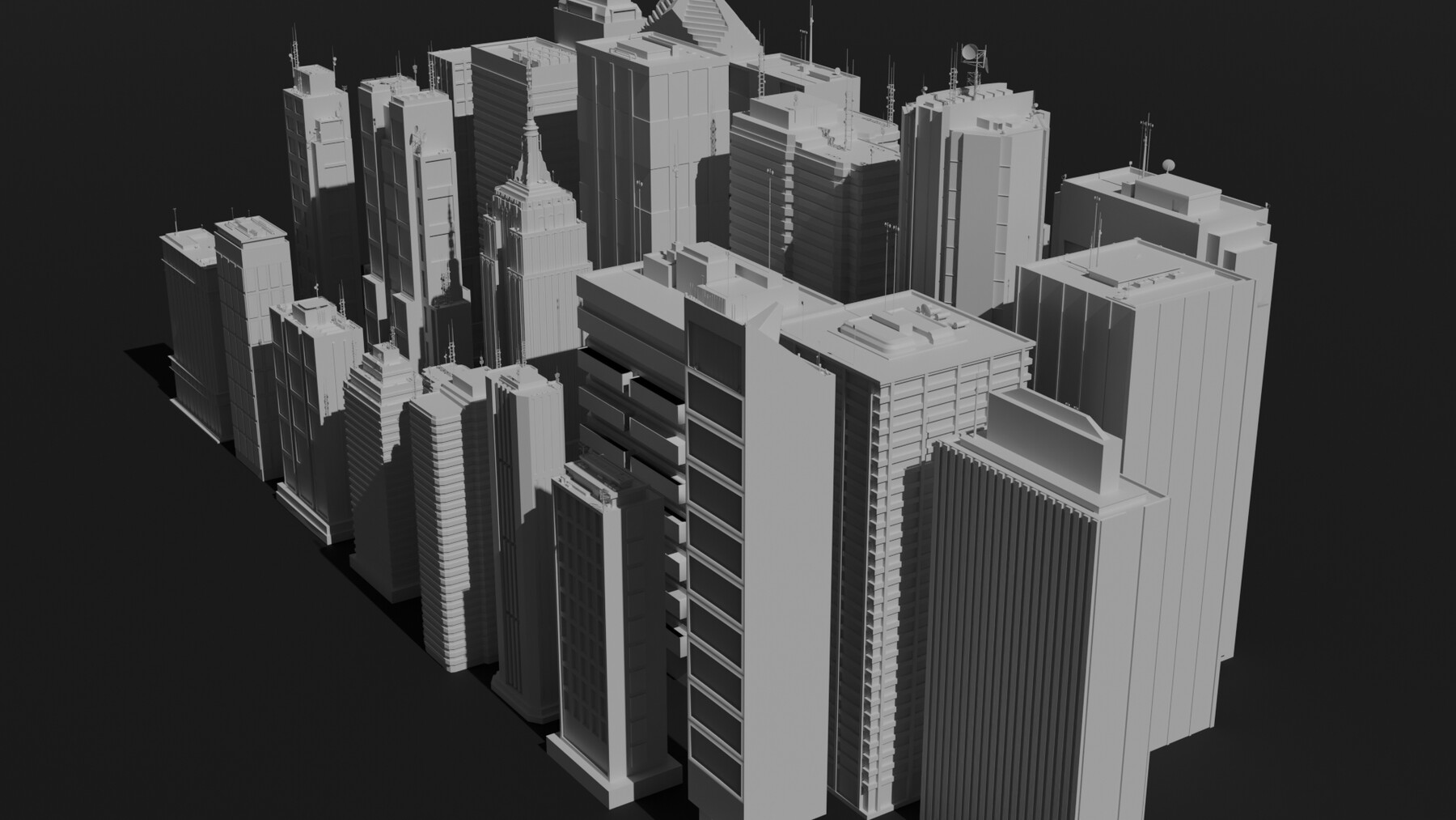 ArtStation - City Building Kitbash Pack Vol.02 | Game Assets