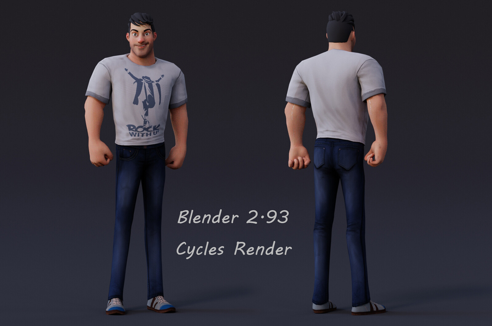 ArtStation - David Cartoon Rig | Game Assets