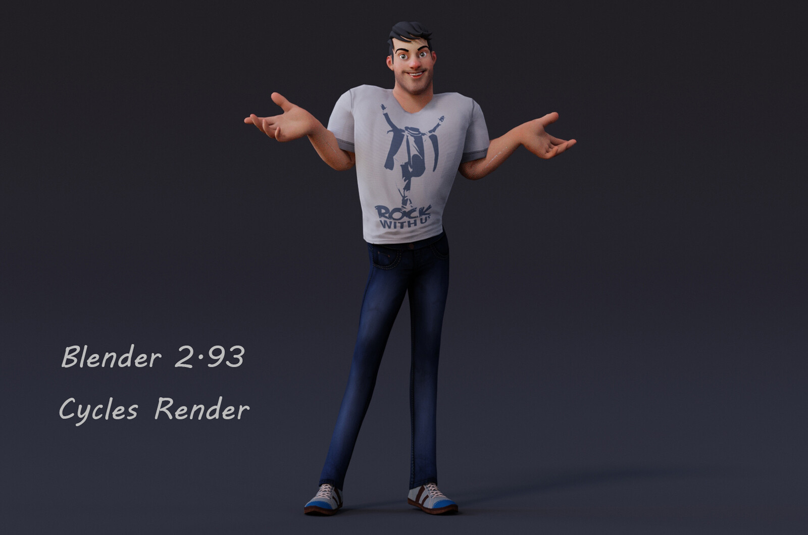 ArtStation - David Cartoon Rig | Game Assets