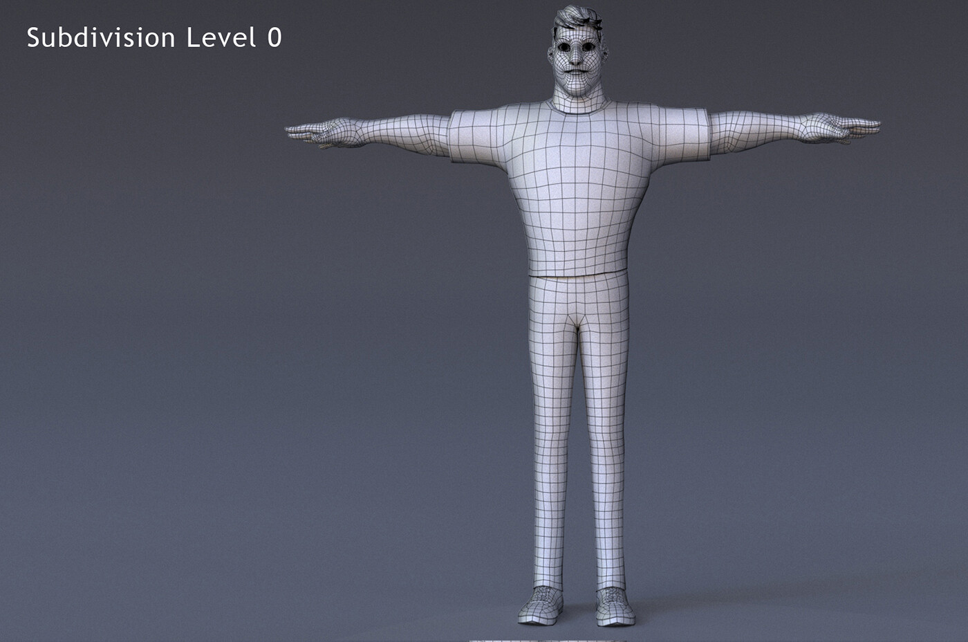 ArtStation - David Cartoon Rig | Game Assets