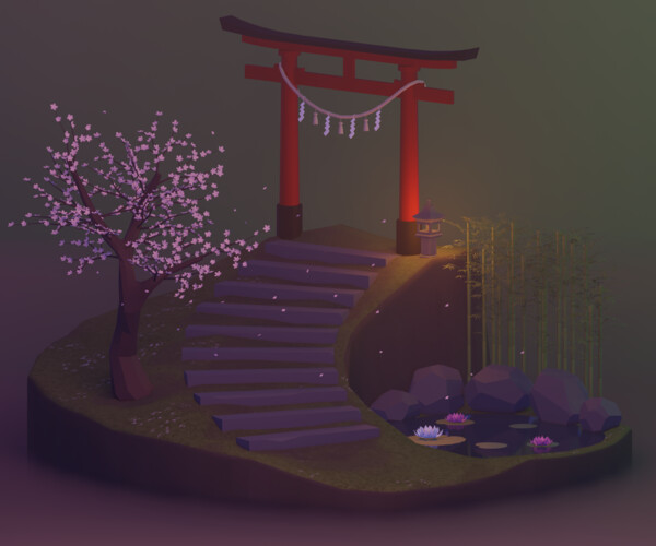 ArtStation - Torii gate | Game Assets