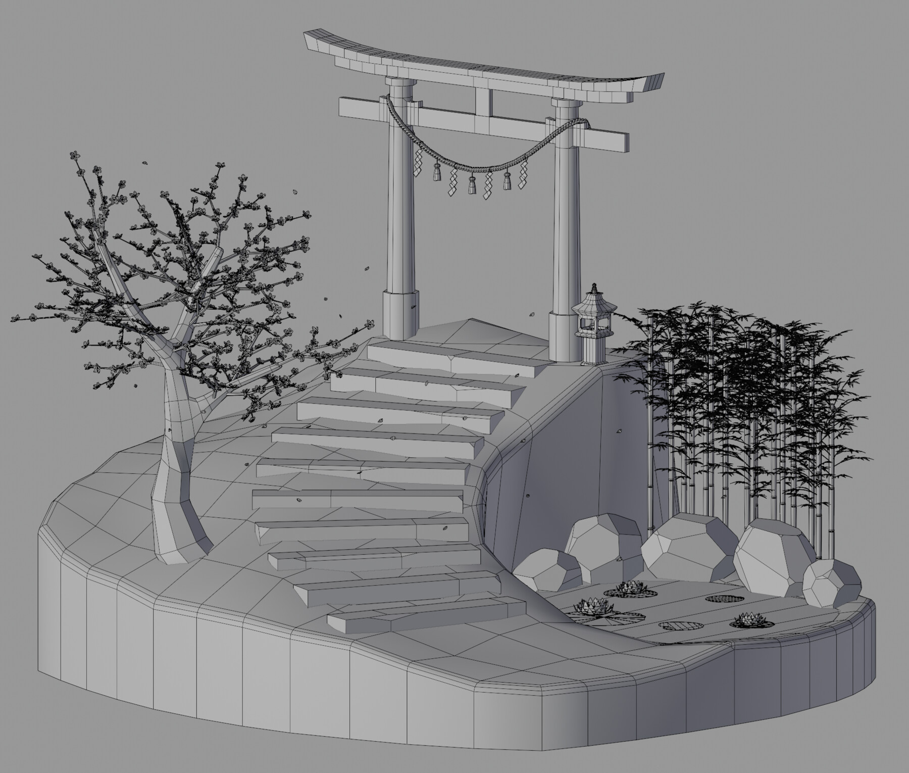 ArtStation - Torii gate | Game Assets