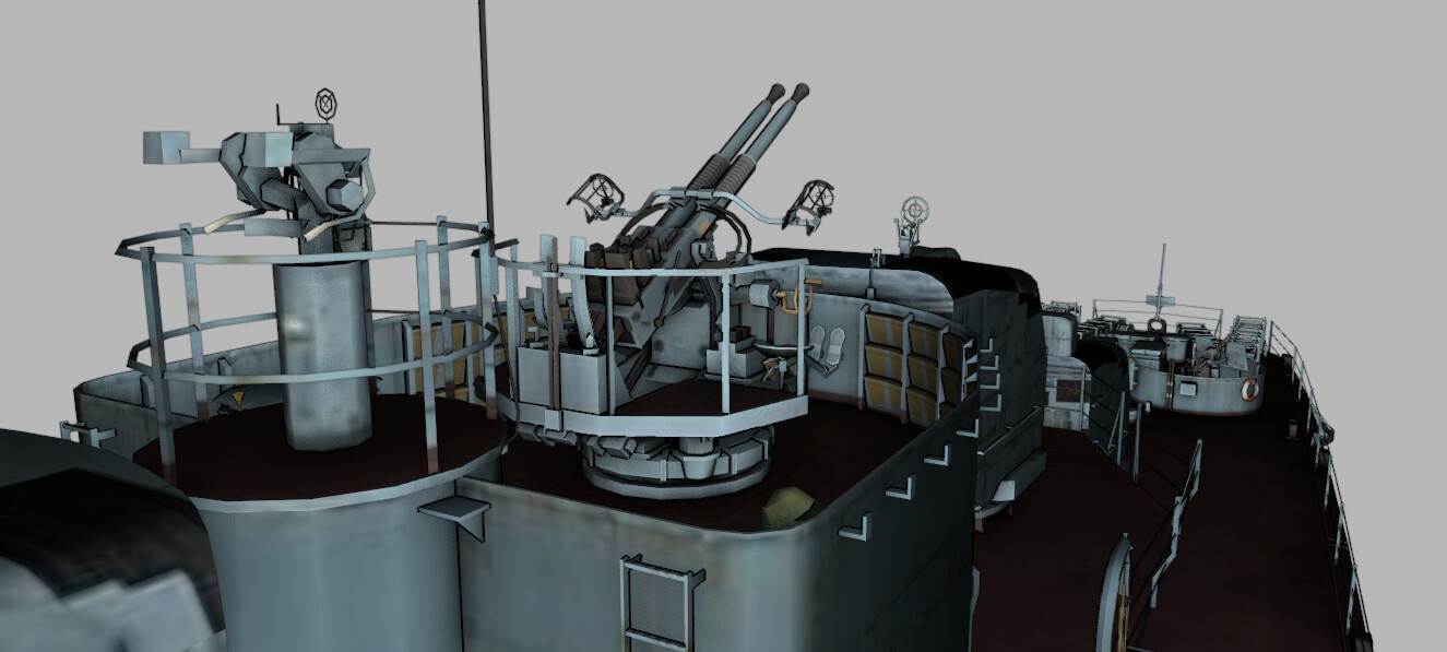 ArtStation - SHIP REBUILT LOW POLY GAME READY 3D MODEL | Resources