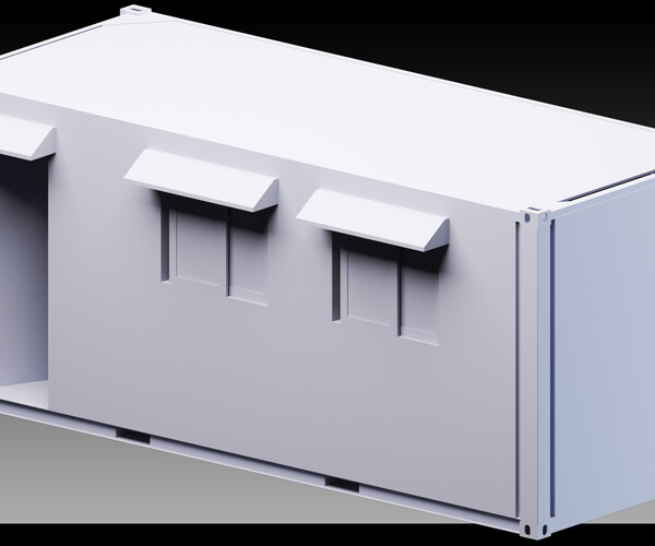 ArtStation - 23 Shipping Containers- Vol 01- High detail 3d models ...