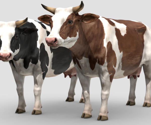 ArtStation - Cow | Game Assets