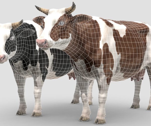 ArtStation - Cow | Game Assets