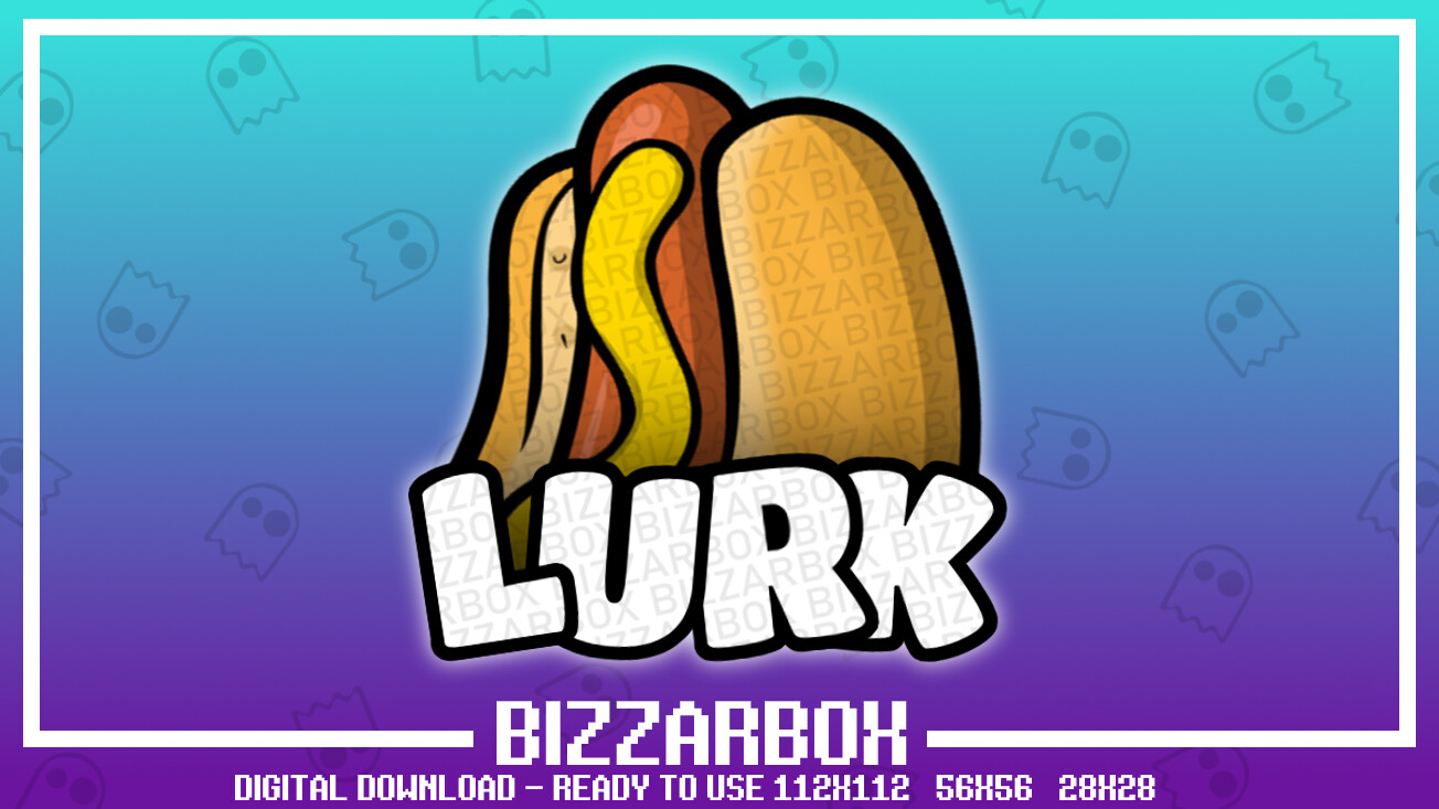 ArtStation - Twitch Emote: Hotdog Lurk | Artworks