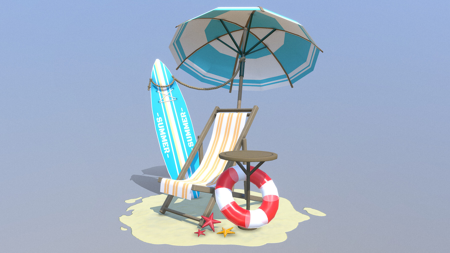 ArtStation - Beach Scene | Game Assets
